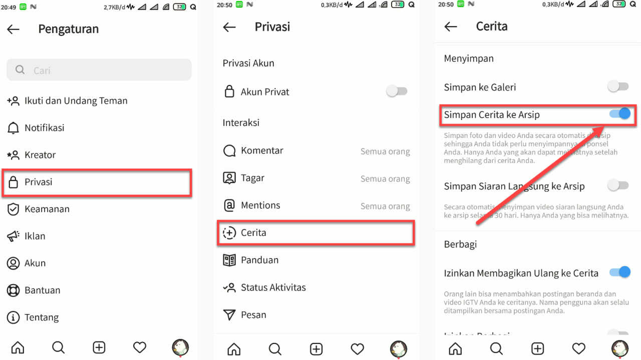 Cara Agar Instastory Tidak Hilang Setelah 24 Jam