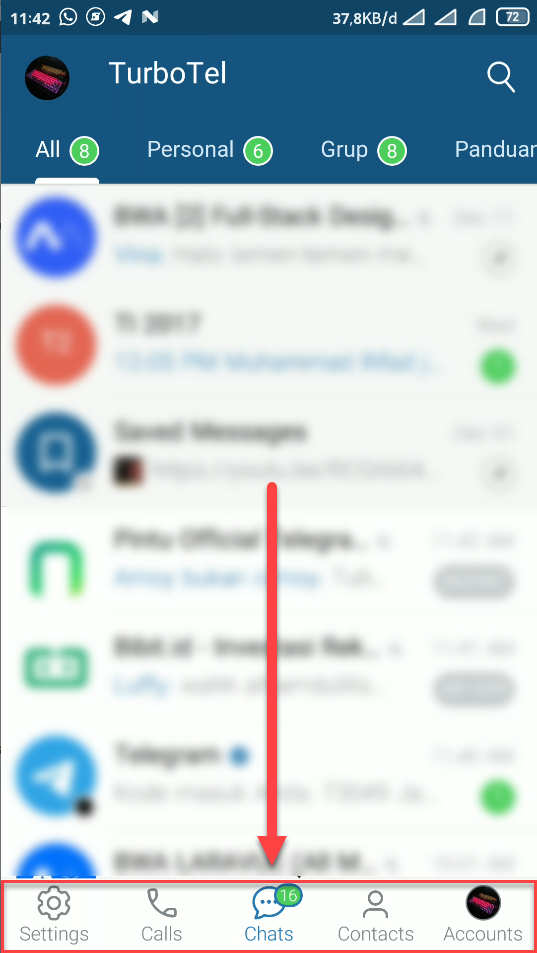 Cara Mengubah Tampilan Telegram Android Seperti iPhone