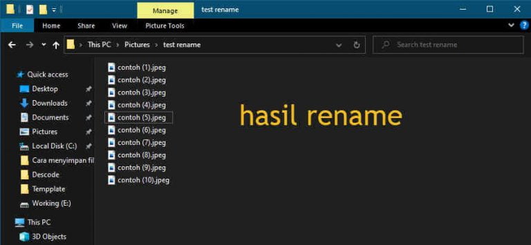 2 Cara Rename File Dengan Cepat Di Windows