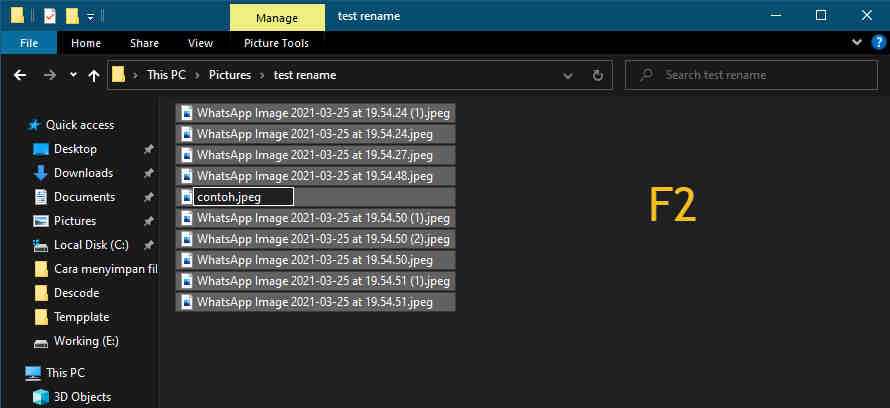 2 Cara Rename File Dengan Cepat Di Windows