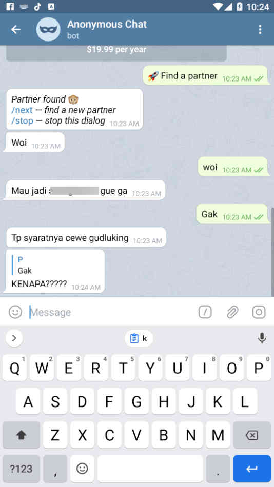 2 Cara Chatingan Di Anonymous Bot Telegram