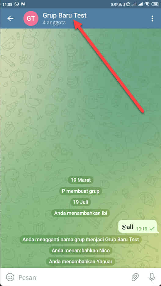 2 Cara Tag Mention Semua Anggota Grup Telegram