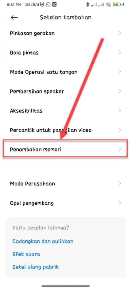 Cara Menambah RAM Xiaomi
