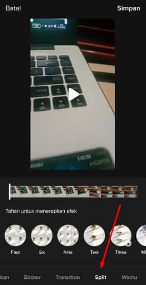 Cara Split Screen di Tiktok