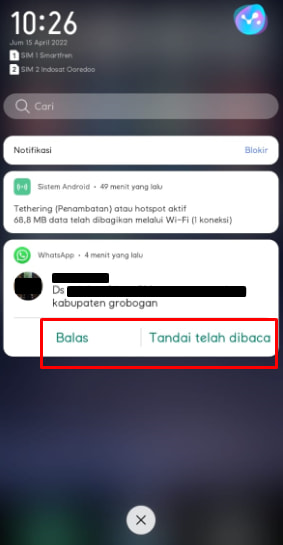 2 Cara Baca Pesan WhatsApp Tanpa Buka Aplikasi