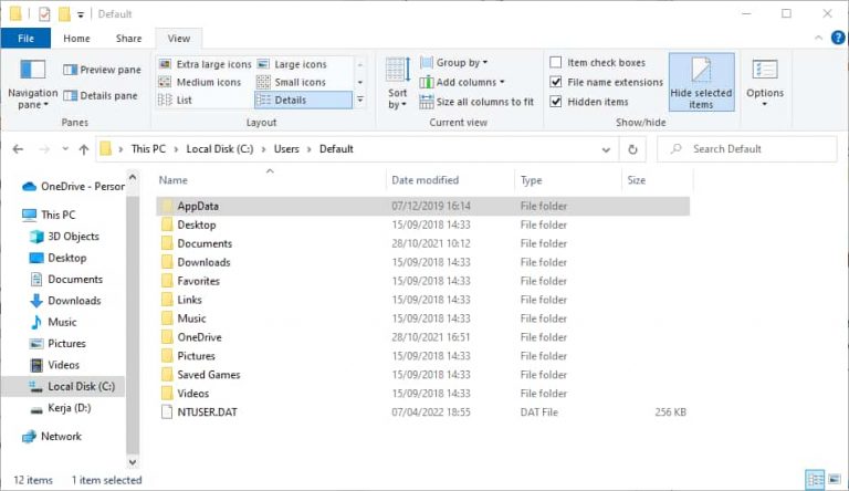 2 Cara Memunculkan AppData Windows Dengan Mudah