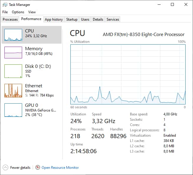 3 Cara Cek Kecepatan CPU Prosesor Windows