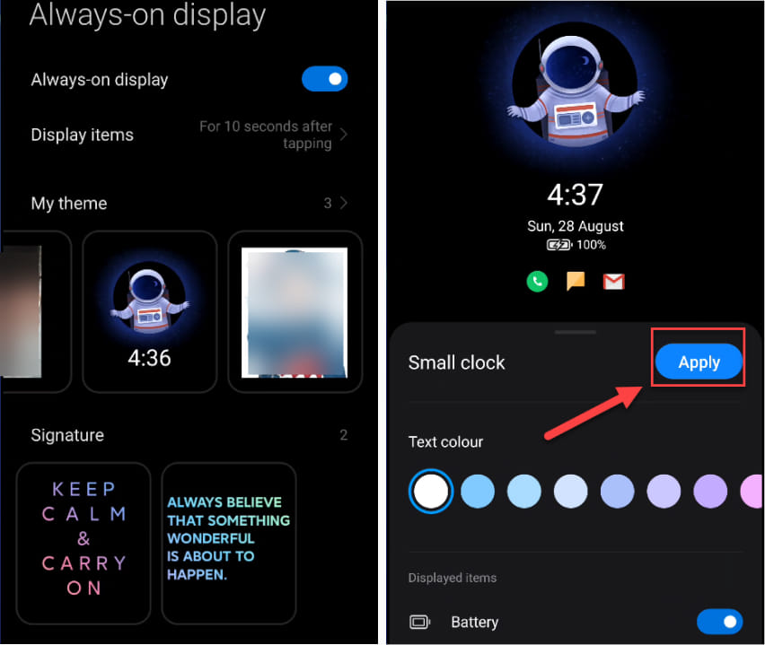 2 Cara Mengaktifkan Fitur AOD di Android Layar IPS / Amoled